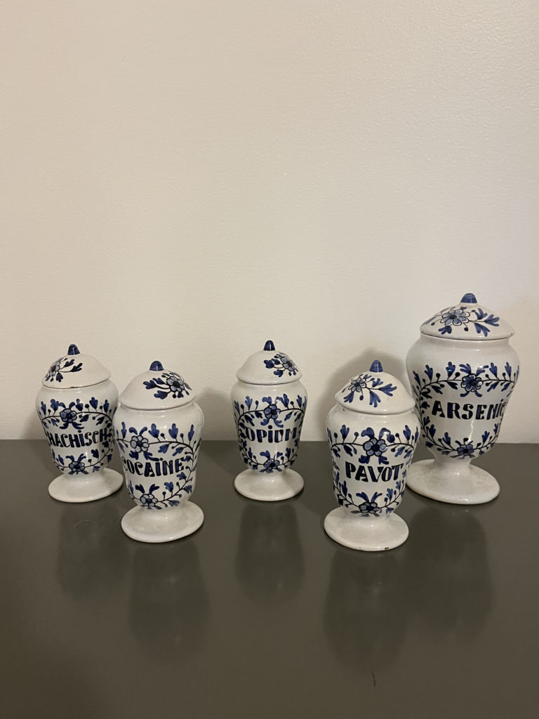 French vintage apothecary jars - ARCHIVE WORTHY